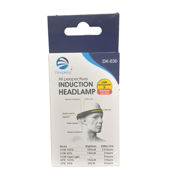 چراغ پیشانی ژله ای سنسور دار مارک DeepKing – فروشگاه آلتین الکترونیک