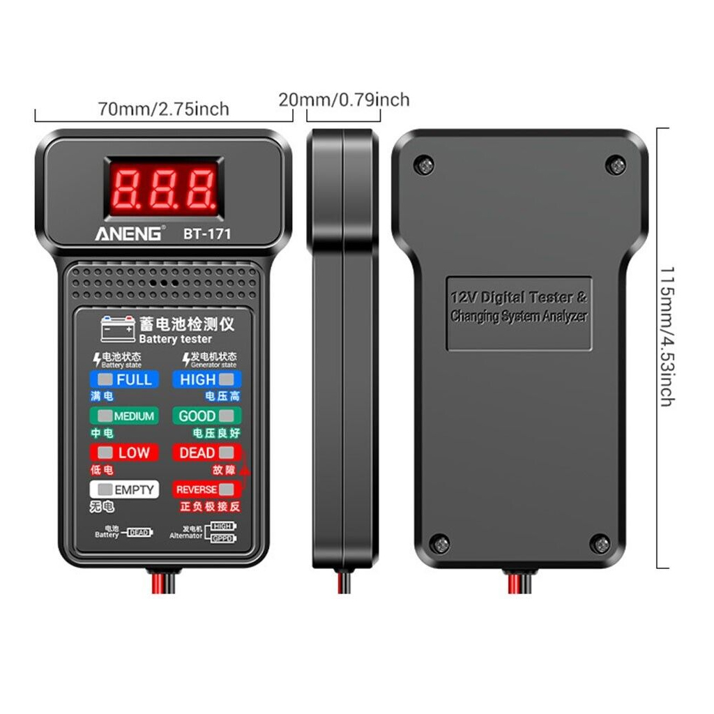 تستر باطری خودرو ANENG BT171 – فروشگاه آلتین الکترونیک